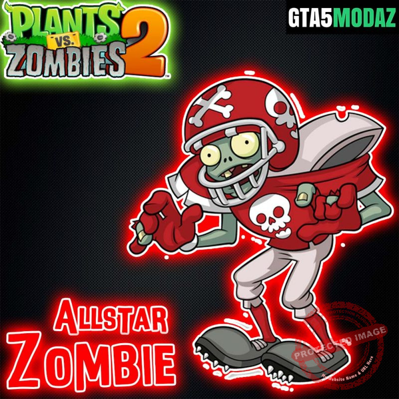 GTA 5 Mod All Star Zombie Plants vs Zombies - GTA 5 Mods Website