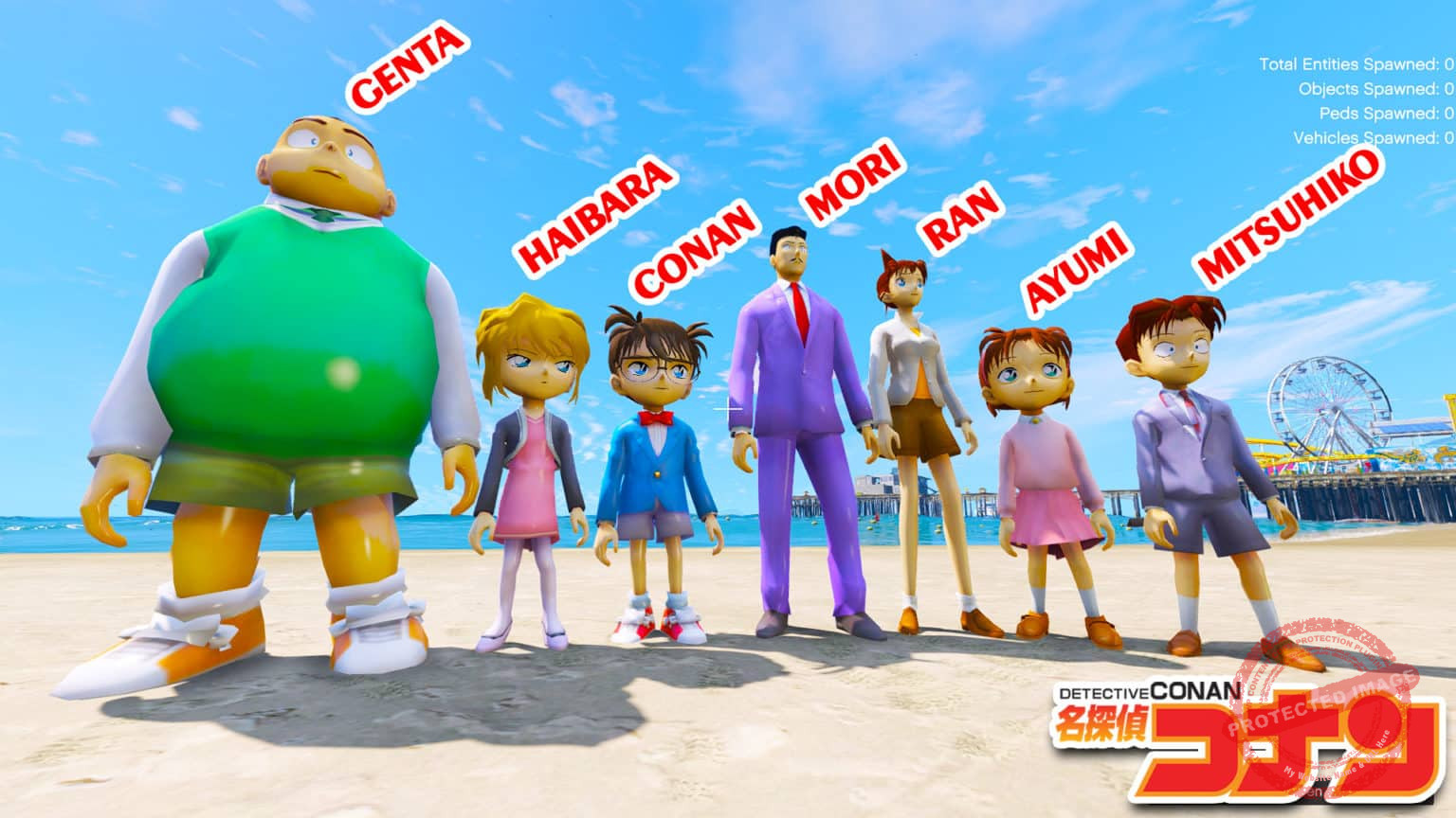GTA 5 Mod Conan Detective Pack 7 Characters - GTA 5 Mods Website