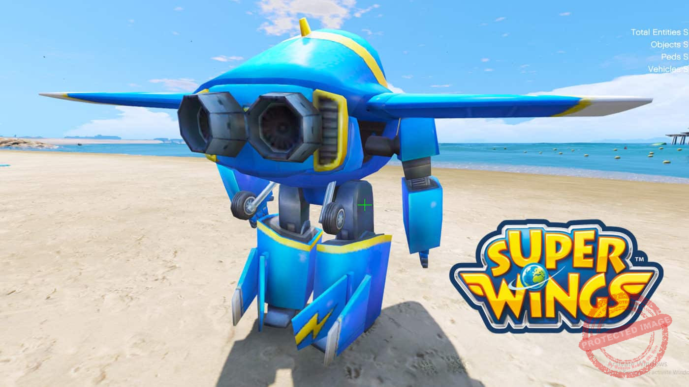 GTA 5 Mod Jerome Super Wings - GTA 5 Mods Website