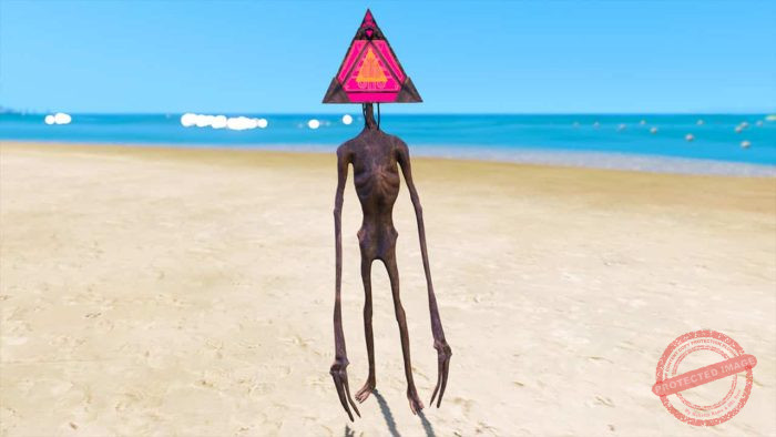GTA 5 Mods PYRAMID SIREN HEAD - GTA 5 Mods Website