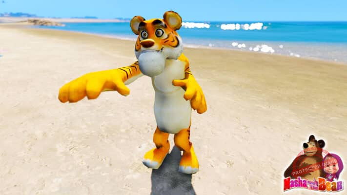 GTA 5 Mods Tiger in Masha and the Bear - GTA 5 Mods Website