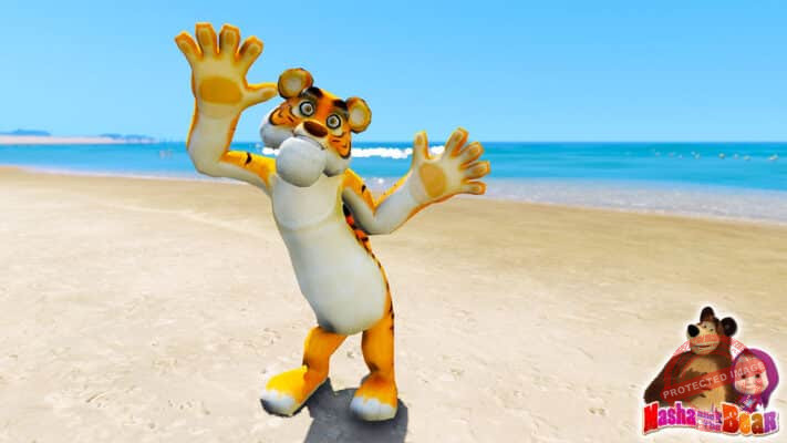 GTA 5 Mods Tiger in Masha and the Bear - GTA 5 Mods Website