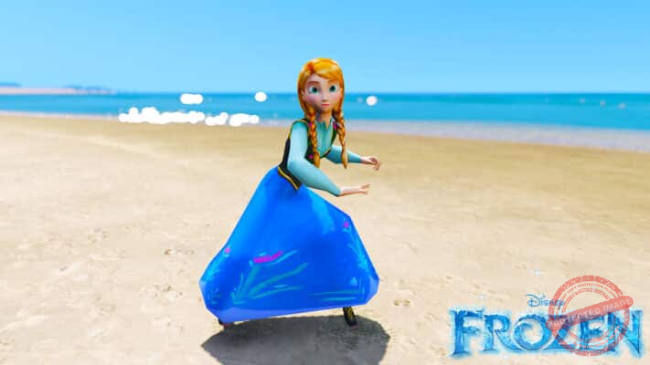 GTA 5 Mods Anna in Disney Frozen - GTA 5 Mods Website