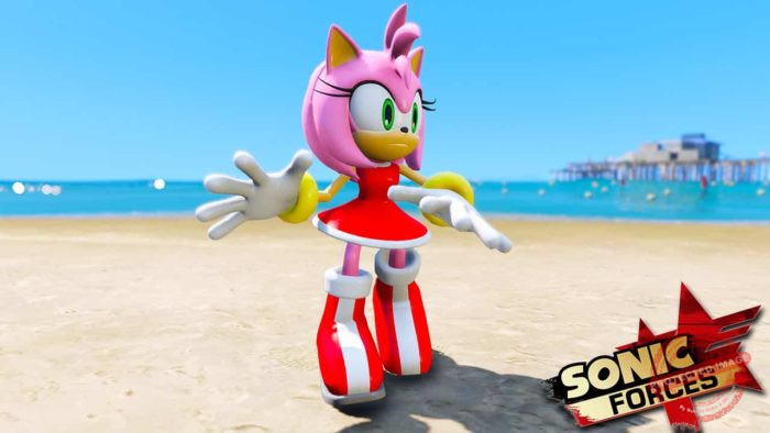 GTA 5 Mods Sonic Forces Amy Rose - GTA 5 Mods Website