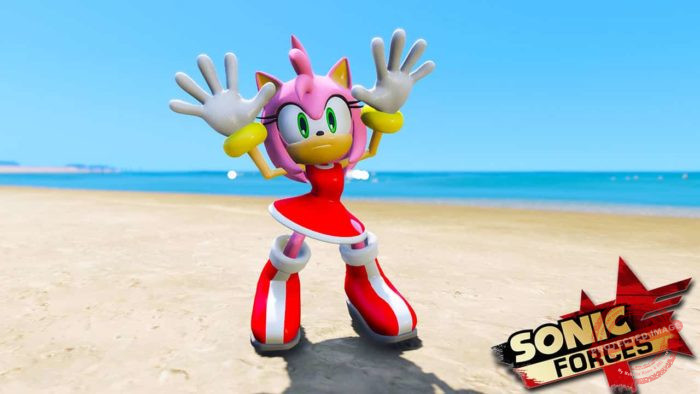 GTA 5 Mods Sonic Forces Amy Rose - GTA 5 Mods Website