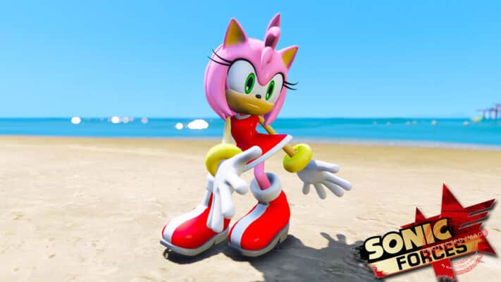 GTA 5 Mods Sonic Forces Amy Rose - GTA 5 Mods Website