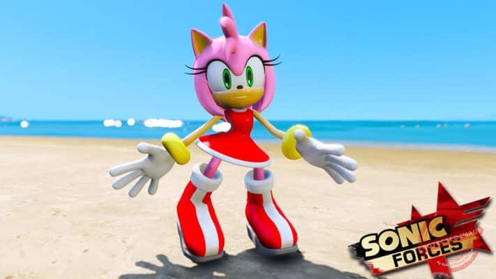 GTA 5 Mods Sonic Forces Amy Rose - GTA 5 Mods Website