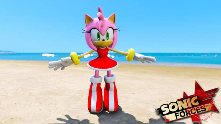GTA 5 Mods Sonic Forces Amy Rose - GTA 5 Mods Website