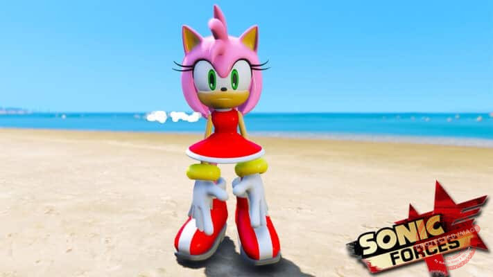 GTA 5 Mods Sonic Forces Amy Rose - GTA 5 Mods Website