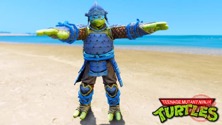 GTA 5 Mods TMNT Leonardo Samurai - GTA 5 Mods Website