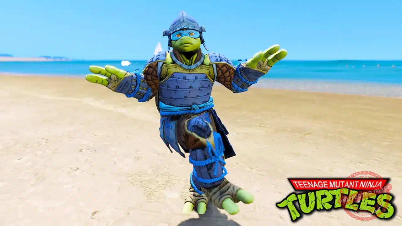 GTA 5 Mods TMNT Leonardo Samurai - GTA 5 Mods Website