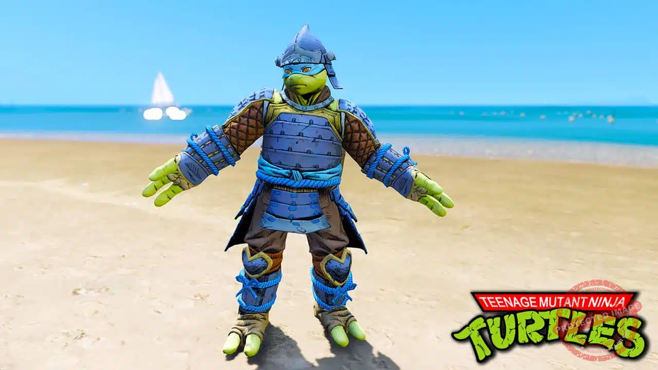 GTA 5 Mods TMNT Leonardo Samurai - GTA 5 Mods Website