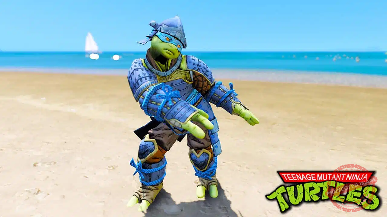 GTA 5 Mods TMNT Leonardo Samurai - GTA 5 Mods Website