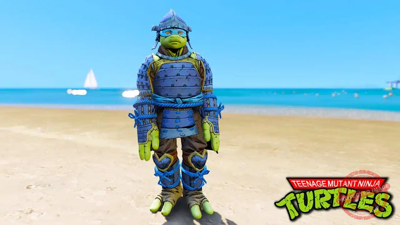 GTA 5 Mods TMNT Leonardo Samurai - GTA 5 Mods Website