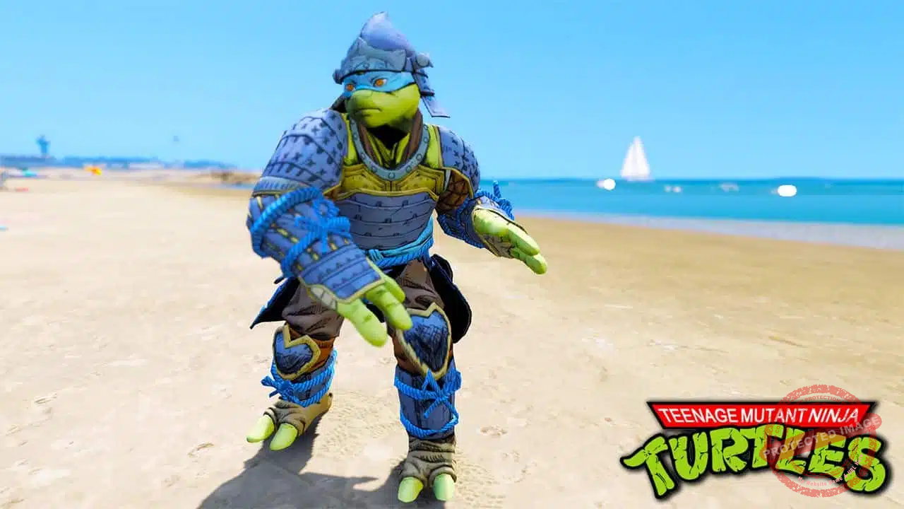 GTA 5 Mods TMNT Leonardo Samurai - GTA 5 Mods Website