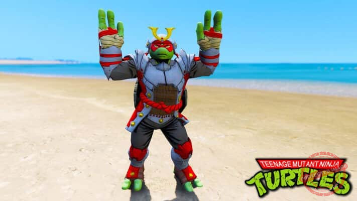 GTA 5 Mods TMNT Raphael Samurai - GTA 5 Mods Website