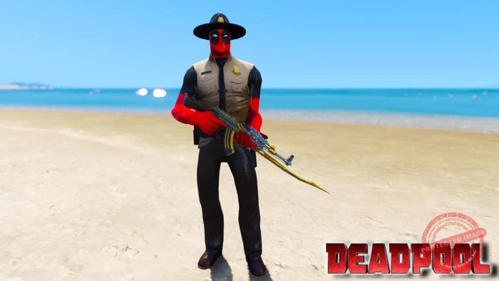 GTA 5 Mods Deadpool Sheriff - GTA 5 Mods Website