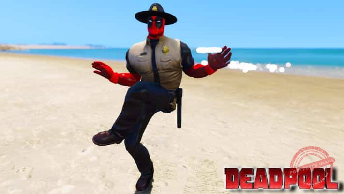 GTA 5 Mods Deadpool Sheriff - GTA 5 Mods Website