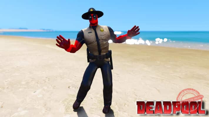 GTA 5 Mods Deadpool Sheriff - GTA 5 Mods Website