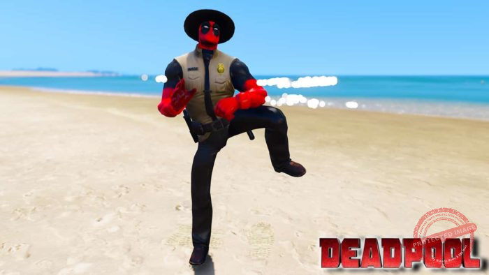 GTA 5 Mods Deadpool Sheriff - GTA 5 Mods Website