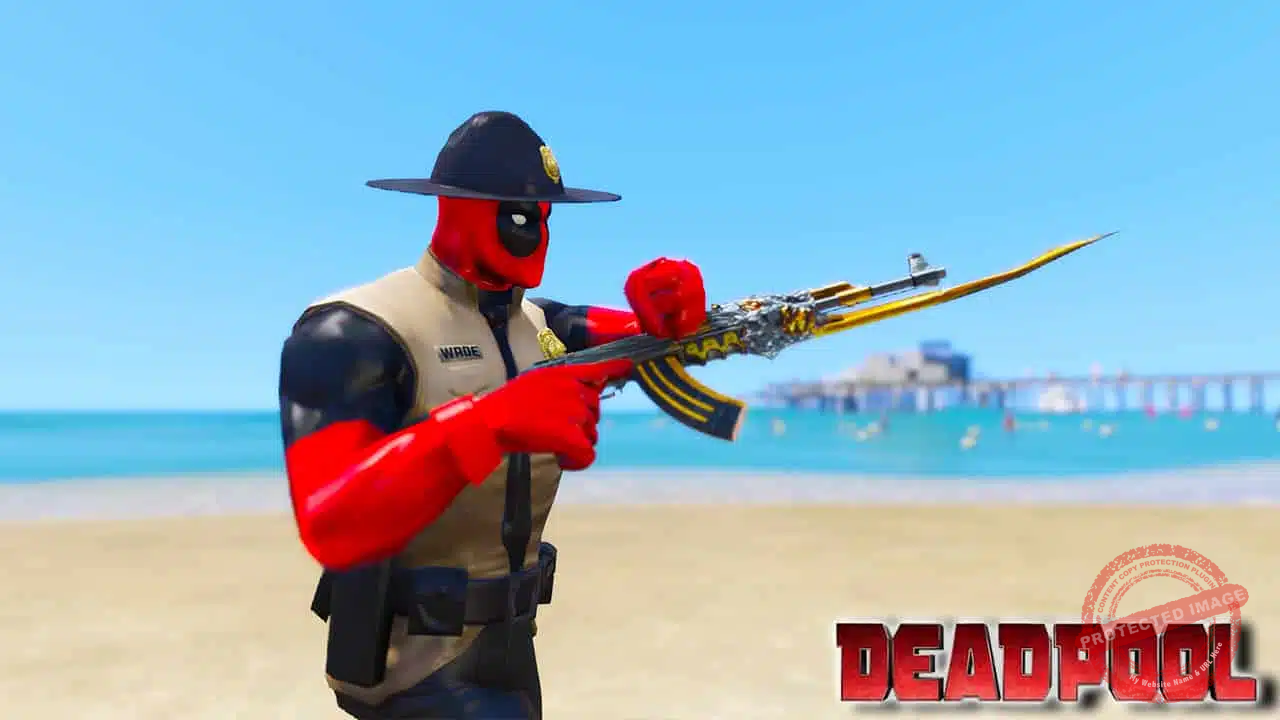 GTA 5 Mods Deadpool Sheriff - GTA 5 Mods Website
