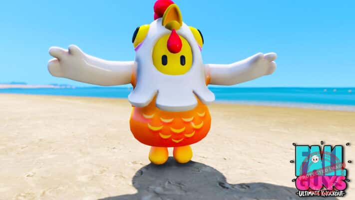 GTA 5 Mods Fall Guys Chicken - GTA 5 Mods Website