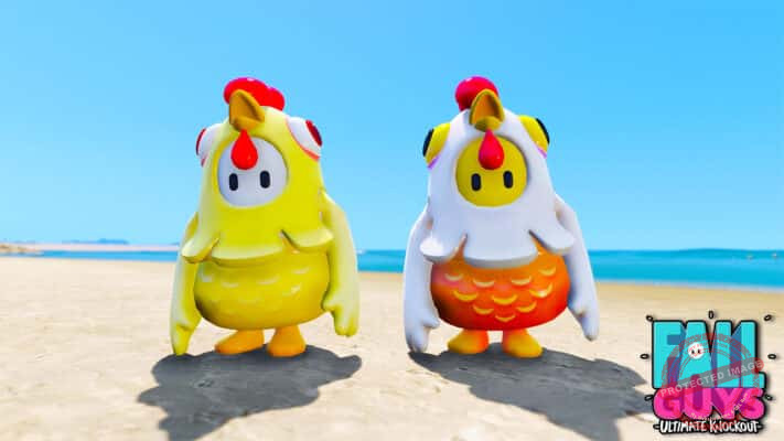 GTA 5 Mods Fall Guys Chicken - GTA 5 Mods Website