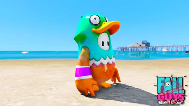 GTA 5 Mods Fall Guys Duck - GTA 5 Mods Website
