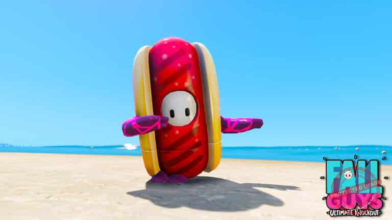 GTA 5 Mods Fall Guys Hot Dog - GTA 5 Mods Website