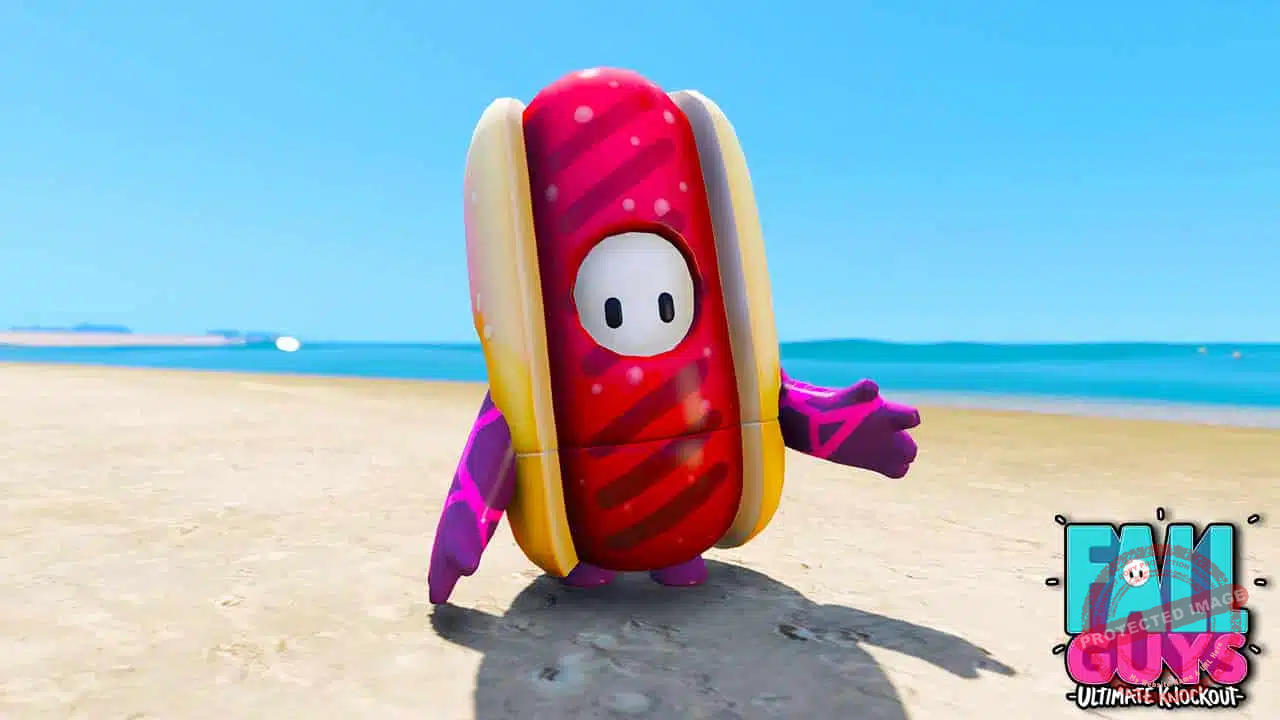 GTA 5 Mods Fall Guys Hot Dog - GTA 5 Mods Website