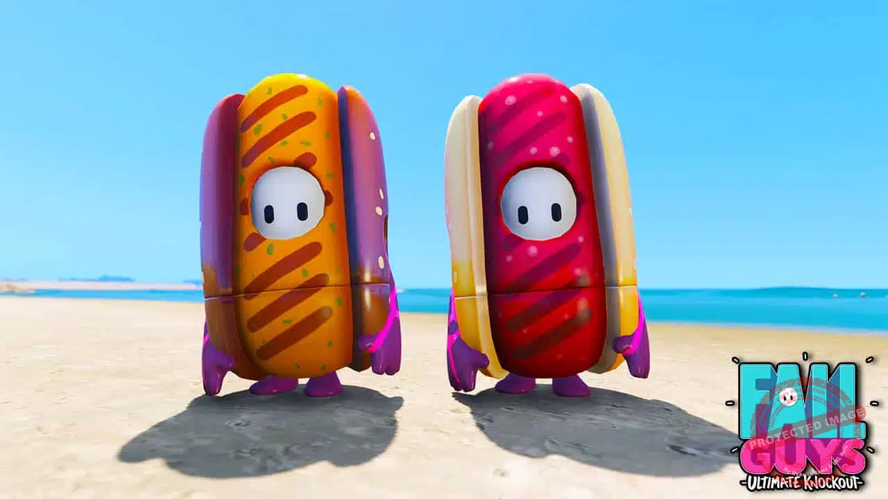 GTA 5 Mods Fall Guys Hot Dog - GTA 5 Mods Website