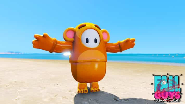 GTA 5 Mods Fall Guys Monkey - GTA 5 Mods Website