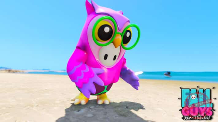 GTA 5 Mods Fall Guys Owl - GTA 5 Mods Website