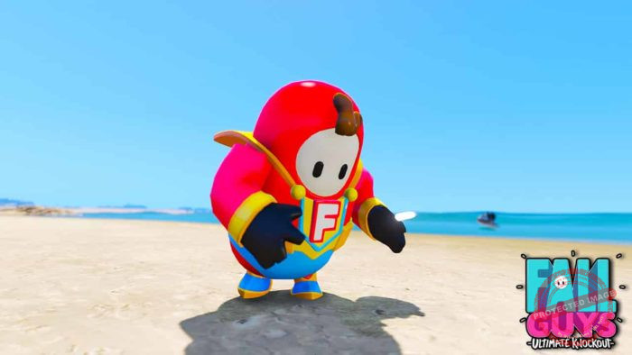 GTA 5 Mods Fall Guys Super Hero - GTA 5 Mods Website