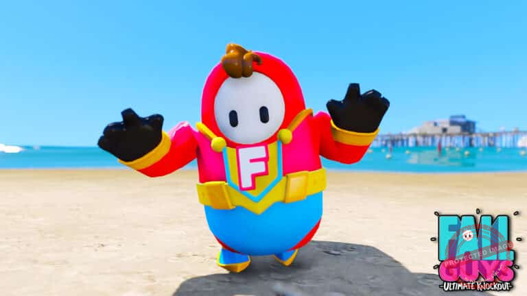 GTA 5 Mods Fall Guys Super Hero - GTA 5 Mods Website