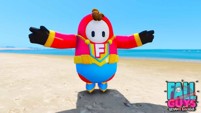 GTA 5 Mods Fall Guys Super Hero - GTA 5 Mods Website