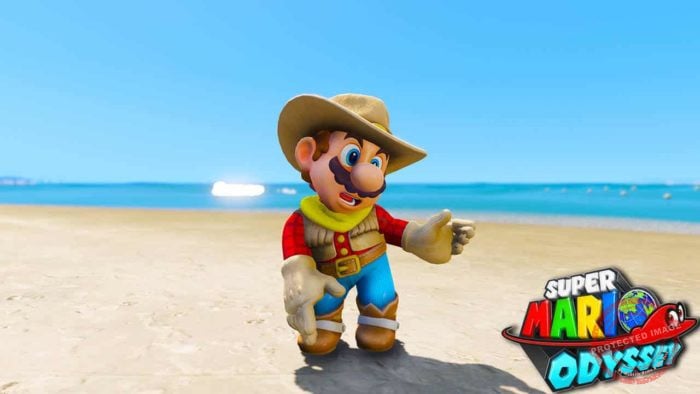 GTA 5 Mods Mario Cowboy in Super Mario Odyssay - GTA 5 Mods Website