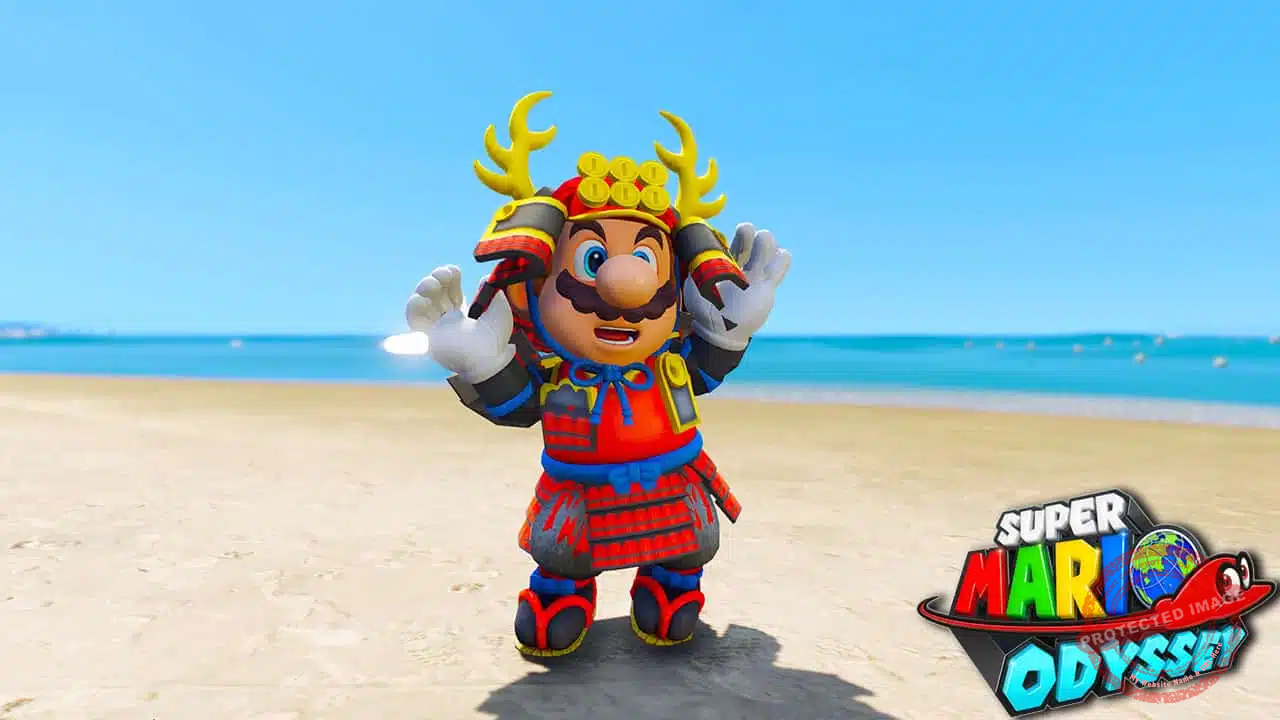 GTA 5 Mods Mario Samurai in Super Mario Odyssay - GTA 5 Mods Website