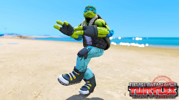 GTA 5 Mods TMNT Leonardo Rock & Roll - GTA 5 Mods Website