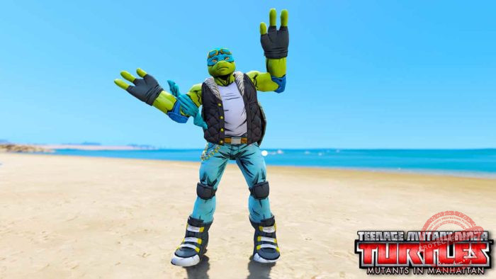 GTA 5 Mods TMNT Leonardo Rock & Roll - GTA 5 Mods Website