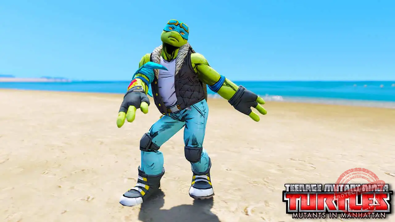 GTA 5 Mods TMNT Leonardo Rock & Roll - GTA 5 Mods Website