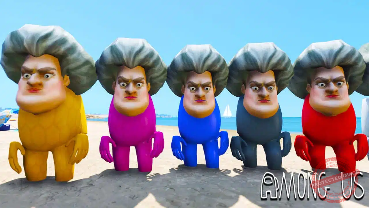GTA 5 Mods Among Us Agatha Scary Teacher - GTA 5 Mods Website
