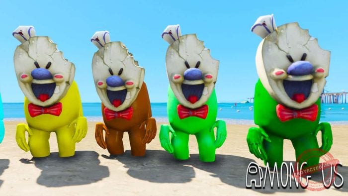 GTA 5 Mods Among Us Ice Scream Man - GTA 5 Mods Website
