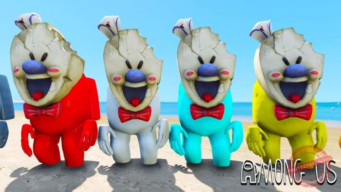 GTA 5 Mods Among Us Ice Scream Man - GTA 5 Mods Website