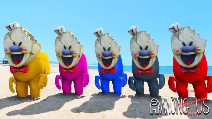 GTA 5 Mods Among Us Ice Scream Man - GTA 5 Mods Website