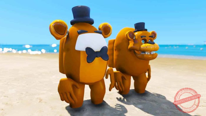 GTA 5 Mods FNAF Among Us Freddy - GTA 5 Mods Website