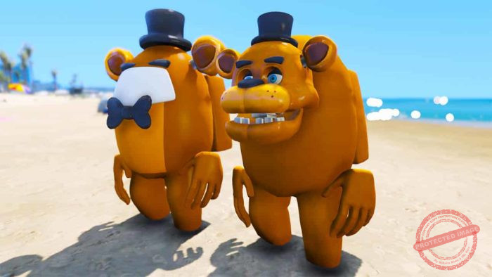 GTA 5 Mods FNAF Among Us Freddy - GTA 5 Mods Website