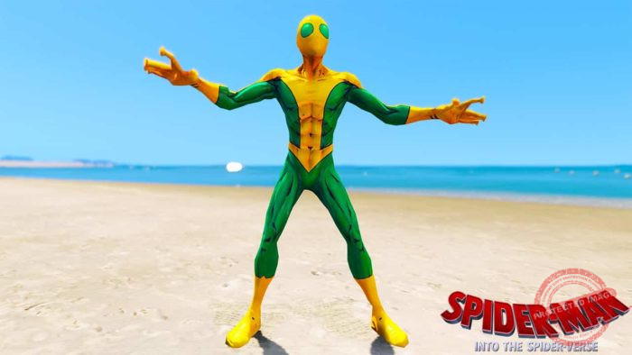 GTA 5 Mods Spiderman Arachnoman in Spider-Man Into the Spider-Verse ...