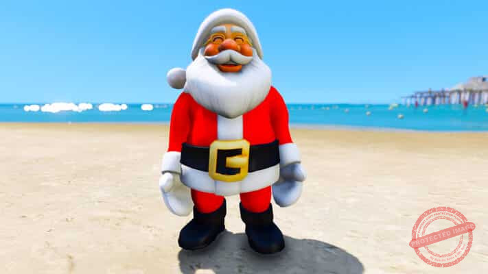 GTA 5 Mods Cartoon Santa Clause V3 - GTA 5 Mods Website