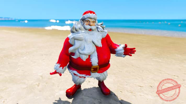 GTA 5 Mods Cartoon Santa Clause V8 - GTA 5 Mods Website